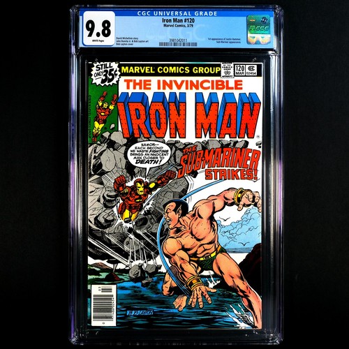 IRON MAN #120 🔥 1st appearance JUSTIN HAMMER + Sub-Mariner Battle 🔥 CGC ...