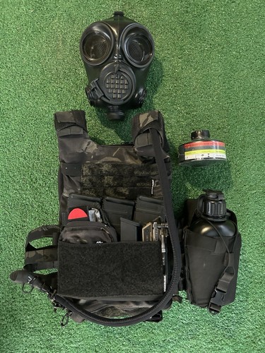 Spiritus Systems LV119 Multicam Black Medium Plate Carrier with Pouches ...