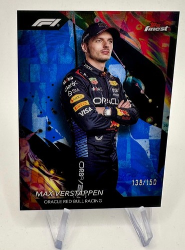 Topps Finest Formula 1 2024 F1 # Max Verstappen # 195 # Blue Parallel ...