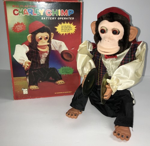 Charley Chimp Cymbal-playing Monkey Banging Toy Chimpanzee Battery ...