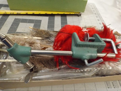 Vintage Tack-L-Tyers Fly Bug Tying Vise w/ some supplies | eBay