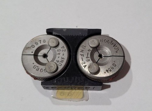 Set of 4-48 UNC-2A GO & NO GO Set Thread Ring Gage P.D. .0978 & .0954 ...