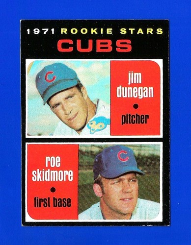 1971 Topps BASEBALL SET BREAK #121 CUBS ROOKIE STARS DUNEGAN/SKIDMORE ...