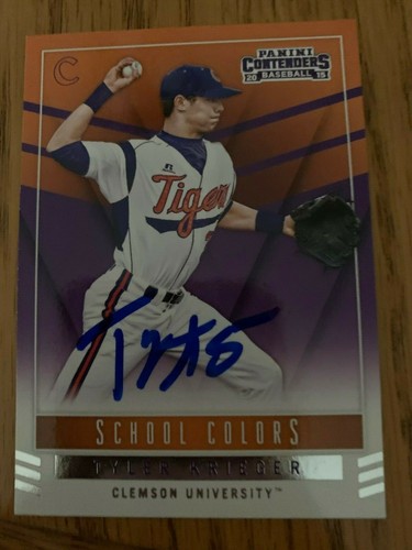 Tyler Krieger 2015 Signed Panini Contenders Team Card | eBay