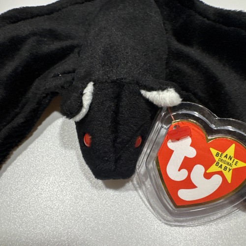 TY Beanie Babies 1995 Bat Radar #4091 RareRetired Tag Errors PVC Mint ...
