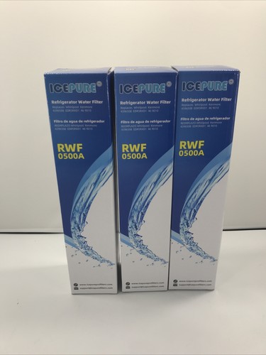 IcePure RWF0500A Refrigerator Water Filter Lot Of 3 BRAND NEW | eBay