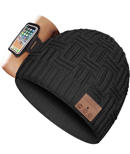 GOLDWORLD BLUE WIRELESS BLUETOOTH SPEAKERS HAT FOR UNISEX & PHONE ...