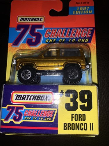 Matchbox 75 Challenge One of 10,000 #39 Ford Bronco 11 | eBay