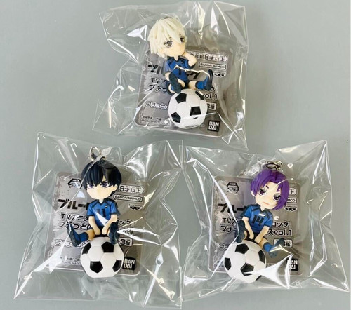 Blue Lock Petit Norimasu Key Chain Figure Vol.1 Set of 3 Bandai 6cm ...