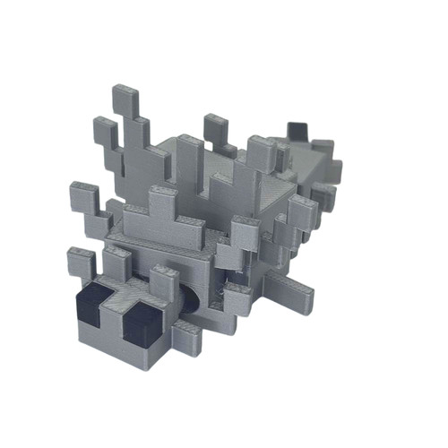 Poseable Silverfish Figure Recycled Plastic Pixel Durable Collection ...