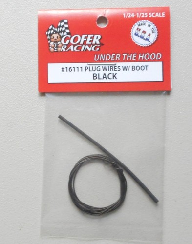 Black Plug Wires Boot 1:24 1:25 Gofer Racing 16111 Model Car Part | eBay