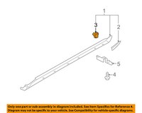 1-PC PACK GENUINE NISSAN & INFINITI 73858AU100 CLIP, MOLDING 73858 ...