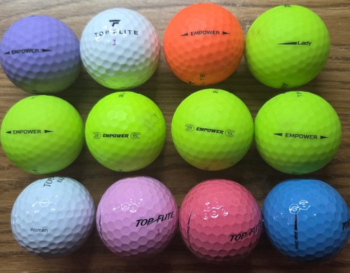 TOP FLITE EMPOWER, D2 DIVA mix golf balls, White & Colors, Dozen | eBay