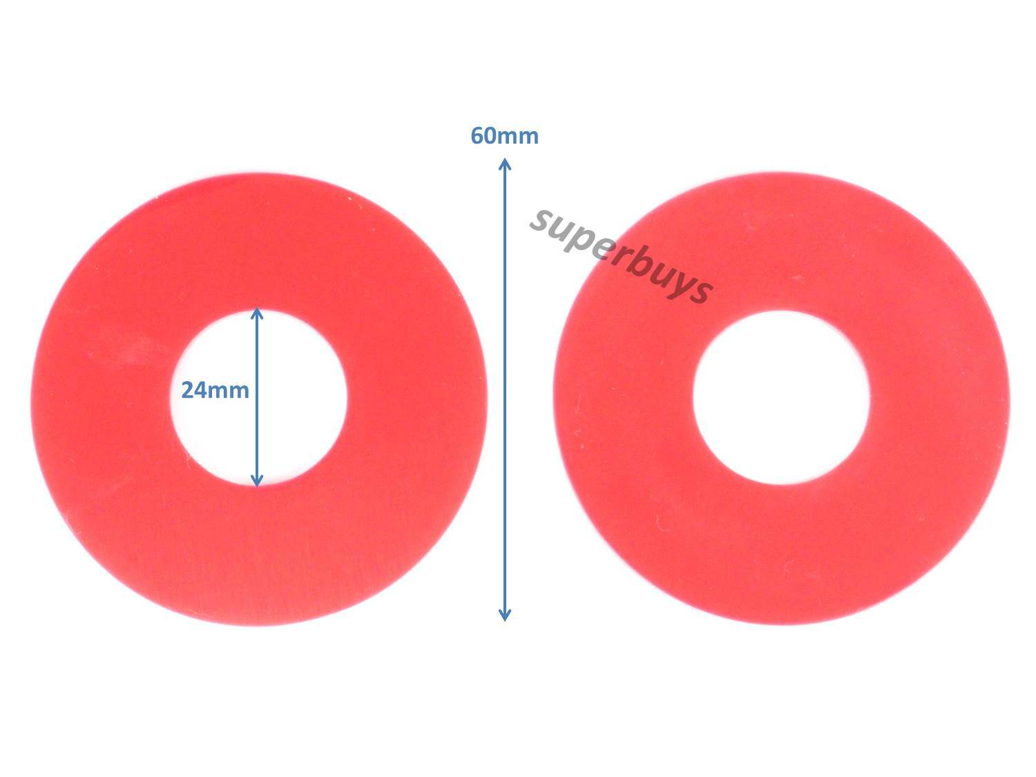 2pcs Toilet K2 Fowler Cistern Washer Valve Outlet Seal Flush Repair ...