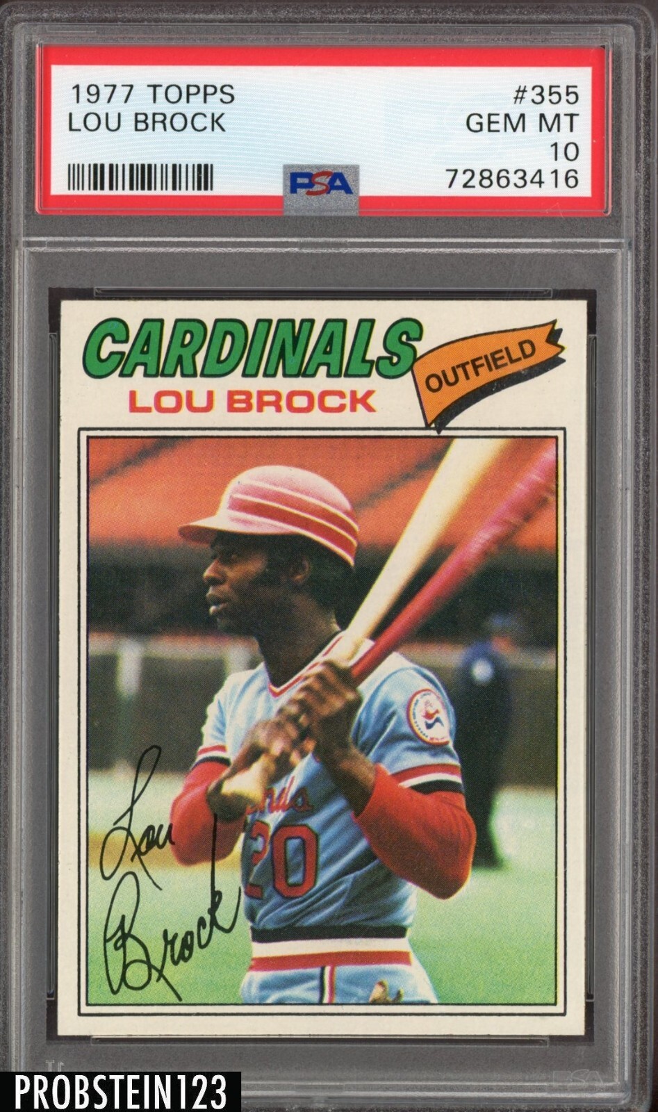 Lou Brock 1977 Topps #355 Base Price Guide - Sports Card Investor