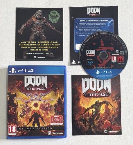 Doom Eternal Deluxe Edition Sony PlayStation 4 PS4 Boxed PAL (No DLC ...