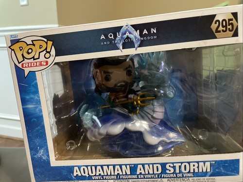 FUNKO POP! RIDE DLX: Aquaman 2 - Aquaman on Storm Deluxe Vinyl Figure ...