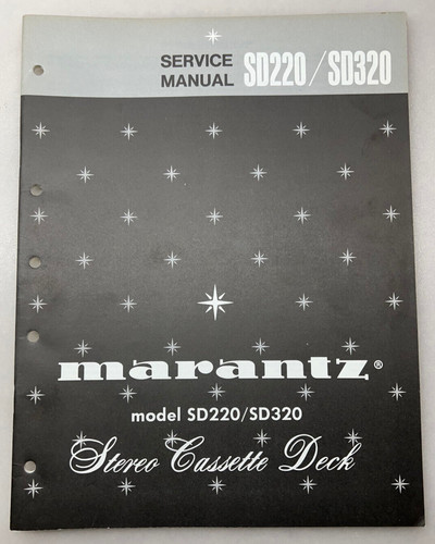 Marantz SD220 Original Service Manual Free Shipping | eBay
