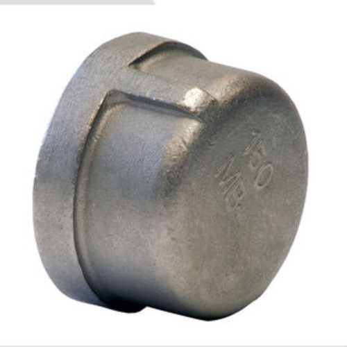 1/2" 150 lb 304 Stainless Steel Threaded Cast Pipe Cap - 2 Pack | eBay