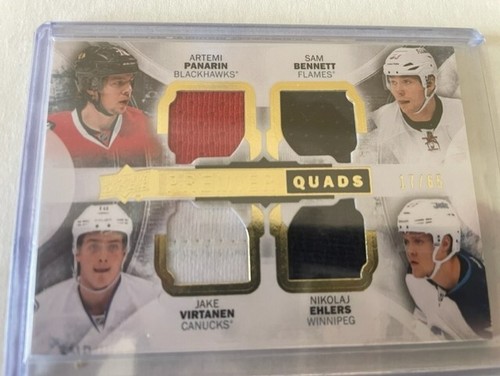 2015-16 Premier Quads Patch Rookies PANARIN, EHLERS, BENNETT, VIRTANEN ...