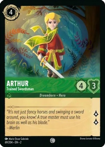 Arthur - Trained Swordsman - 69/204 - Common Light Play Magic the ...
