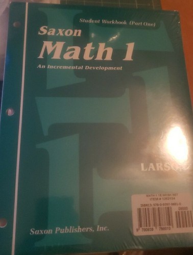 Saxon Math 1: an Incremental Development, Part 1 and 2 9780939798810| eBay