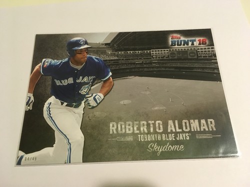 2016 Topps BUNT Stadium Legacy 5x7 Roberto Alomar Blue Jays #'d /49 ...