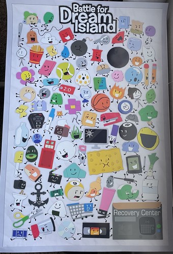 Battle For Dream Island BFDI Vidcon 2025 Poster! | eBay