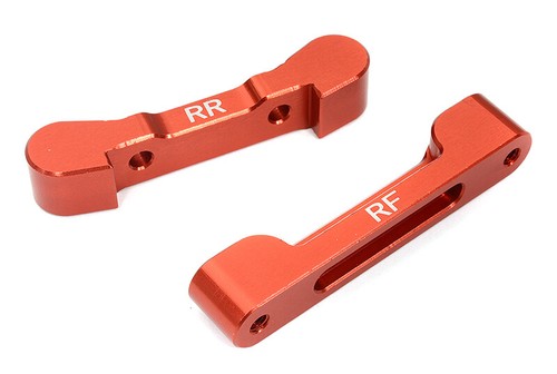 Billet Machined Red Rear Pivot Blocks 3.5 Degree Toe for Losi 1/10 2WD ...
