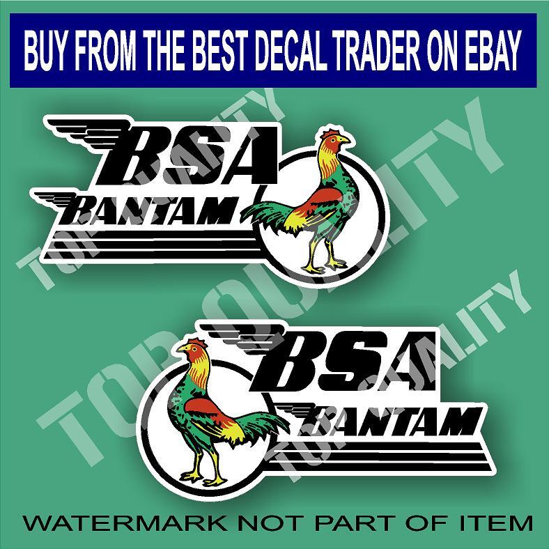 BSA THUNDERBOLT DECAL STICKER X2 BOBBER BSA VINTAGE MOTORCYCLE DECALS ...