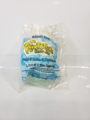 1993 McDonalds The Flintstones FRED BEDROCK BOWL-O-RAMA Happy Meal NIP ...