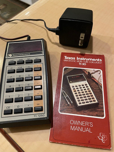 Vintage Texas Instruments Ti-1250 Calculator Good Complete for sale ...