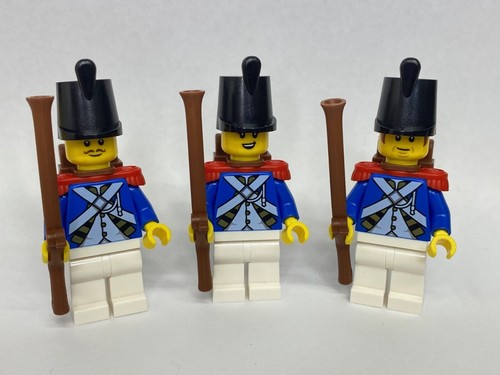 LEGO Pirates - Lot of 3 Imperial Soldier IV Minifigures - 10320 Blue ...
