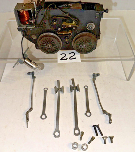 LIONEL VINTAGE O GAUGE 1615 STEAM SWITCHER MOTOR W/E-UNIT/COMPLETE ...