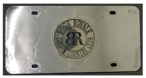 Boca Royale Golf & Country Club License Plate - Englewood, Florida BW ...