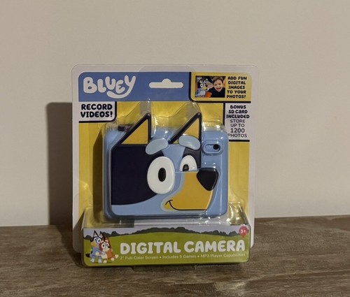 BLUEY Kids Digital Camera with SD Card Records Videos 2” Color Screen ...