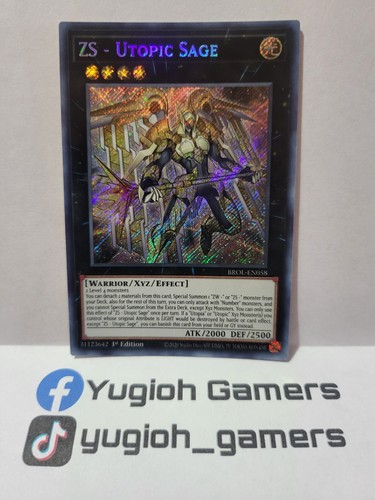 Yu-Gi-Oh ZS Utopic Sage BROL 1st Edition Secret Rare Light Played | eBay