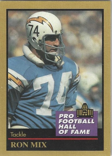 1991 Enor Pro Football HOF #101 Ron Mix San Diego Chargers USC | eBay