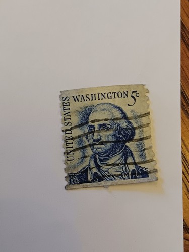 George Washington 5 cent blue United States postage stamp 1967 | eBay