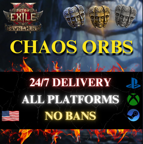 🔥Chaos Orbs Dawn of the Hunt Path of Exile 2🔥 Standard Currency Orbs 🔥 ...