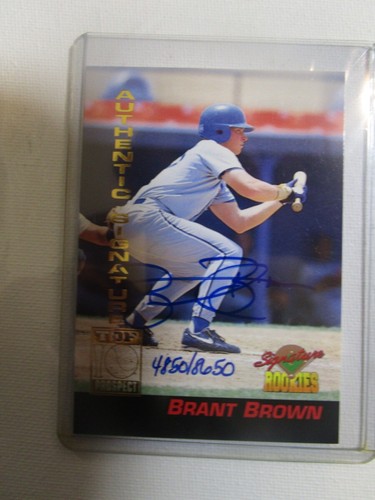 1994 Signature Rookies Signatures Brant Brown #2 Auto 4850/8650 Orlando ...