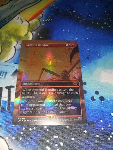 magic the gathering lord of the rings Spiteful Banditry Foil Borderless ...