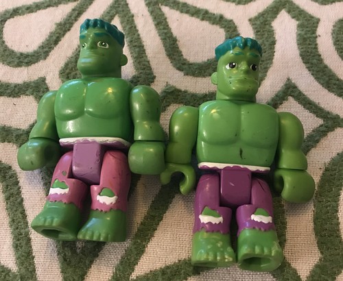 Hulk Mega Blocks figure replacement blocks 3.5" LOT of 2 | eBay