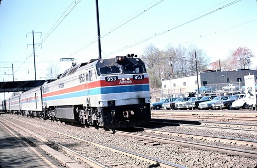 Amtrak (AMTK) - E60 - #953 - Original 35mm Slide | eBay