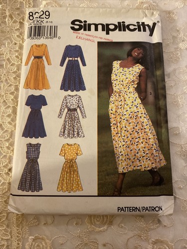 Uncut Simplicity Pattern 8229 Misses Flare Skirt Dress B42 to 48 for ...