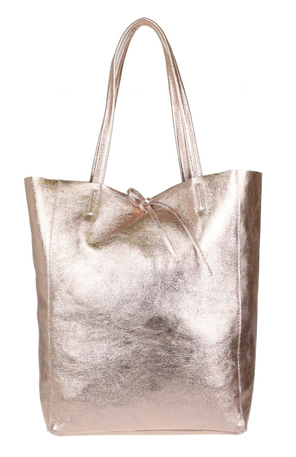 Italian Real Leather Vera Pelle Handbag Top Interior Pocket String ...