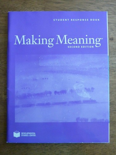 Making Meaning, Grade 4 Student Response Book (Second Edition ...