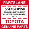 55475-60030 Toyota OEM Genuine GARNISH, INSTRUMENT CLUSTER FINISH PANEL ...