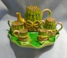 KHIEN CERAMICS 10 PC LARGE EASTER MINIATURE CARROT TEA SET BY HAND ...