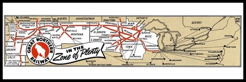 Great Northern Railroad Sign: 8" x 24" USA STEEL XL Size - 3 LBs - Free ...